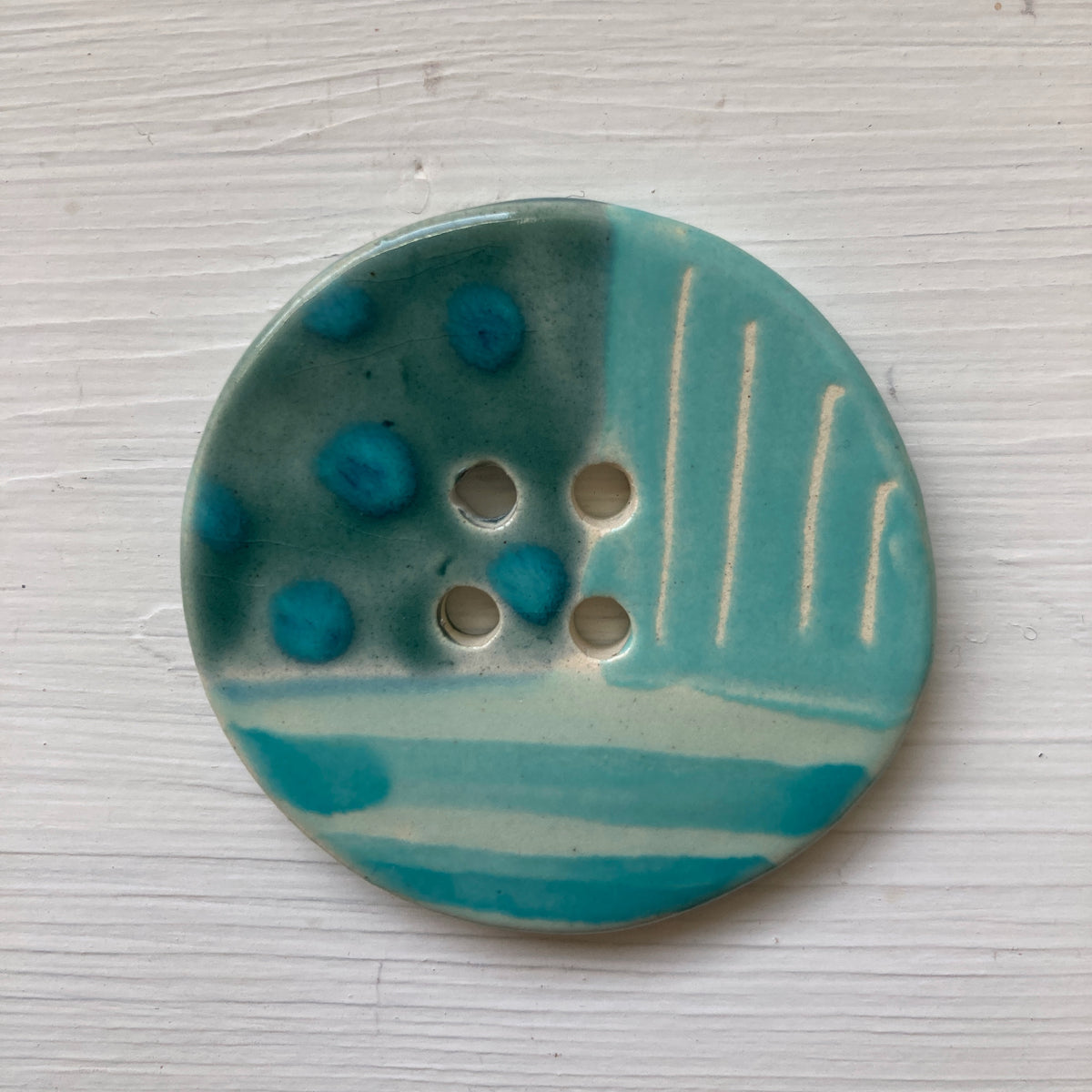 Patchwork Polka Dot Buttons 4.5cm - Made to Order – Magpie & Butterfly